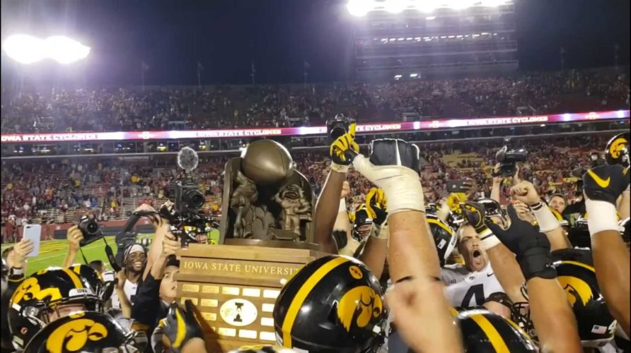 Iowa Hawkeyes: Claiming the rivalry trophies